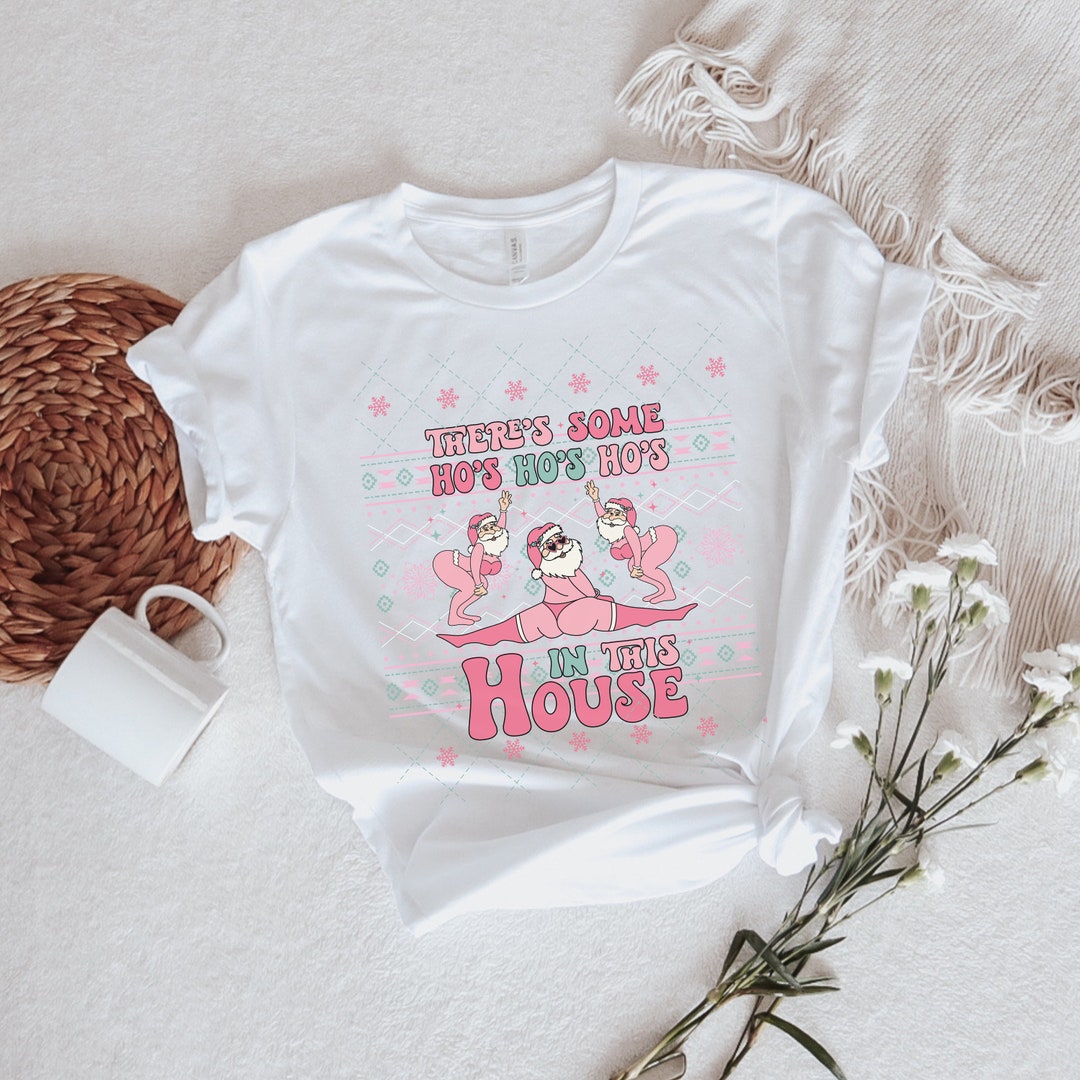 Santa Hoes in This House Christmas Shirt - Etsy