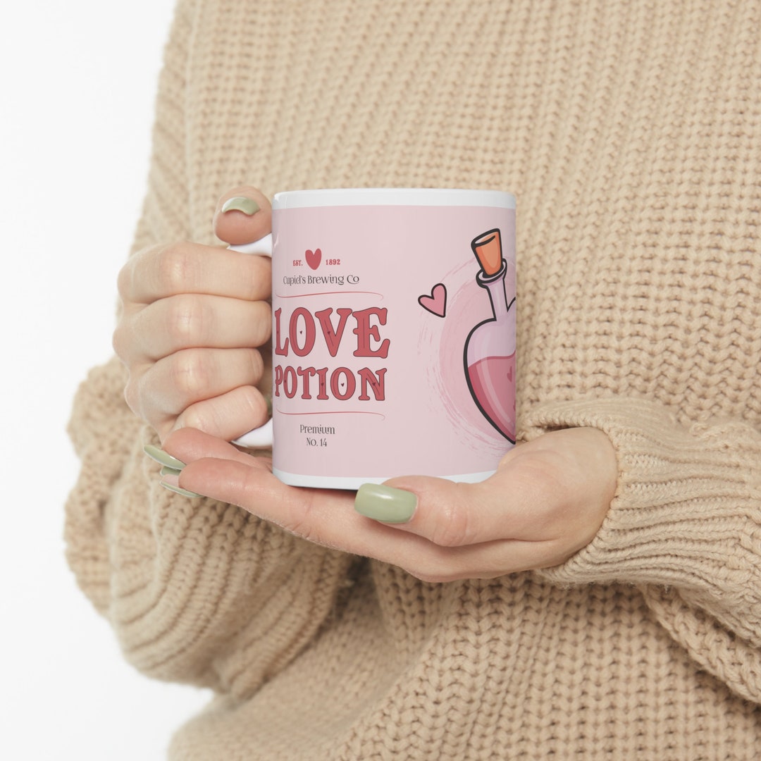 Valentines Day Mug, Love Potion Ceramic Mug - Etsy