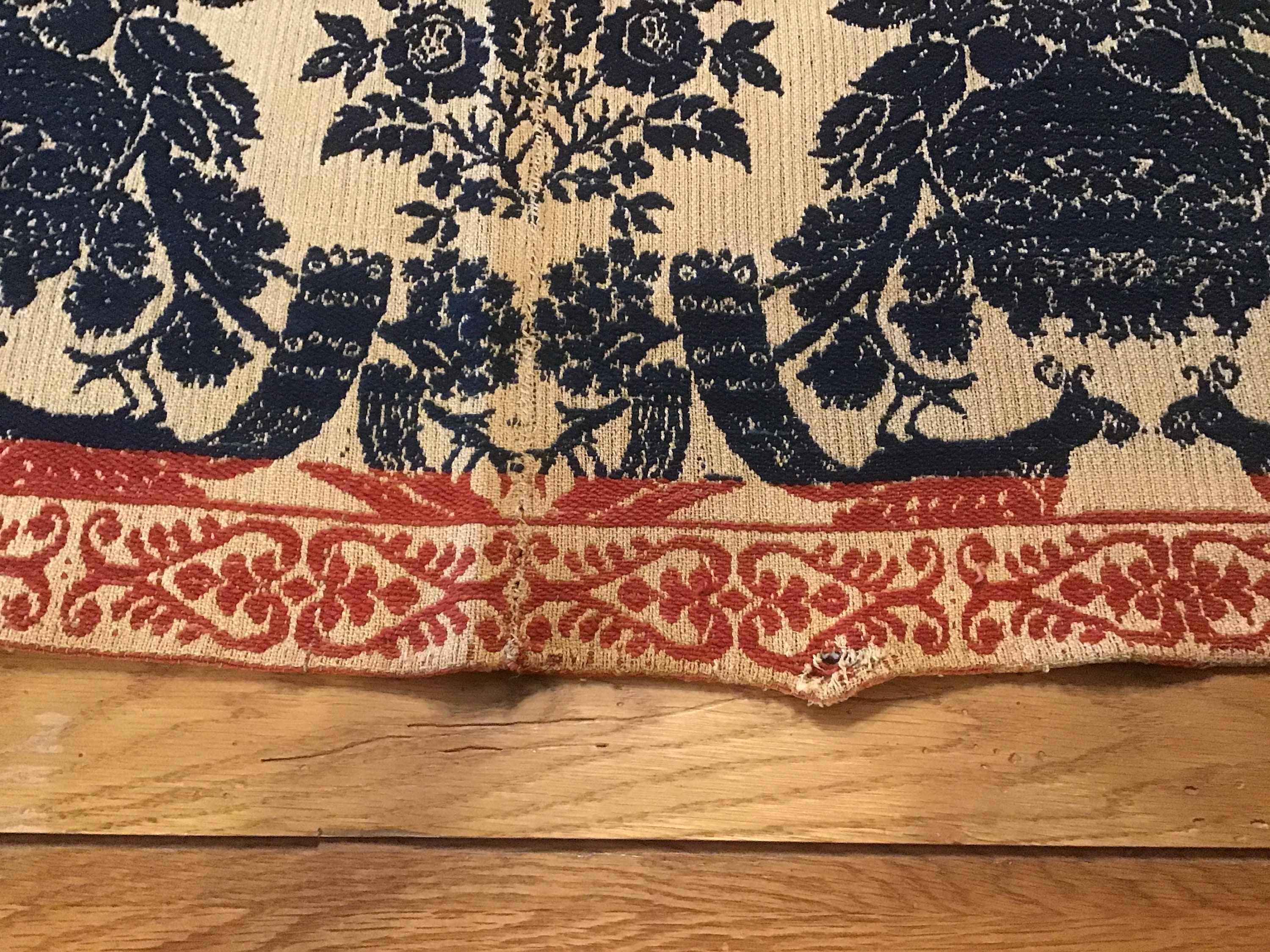 Antique Jacquard 1800s Coverlet - Etsy