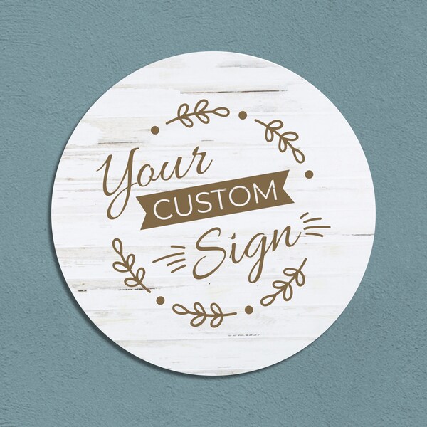 Round Signs for Home Decor - Etsy