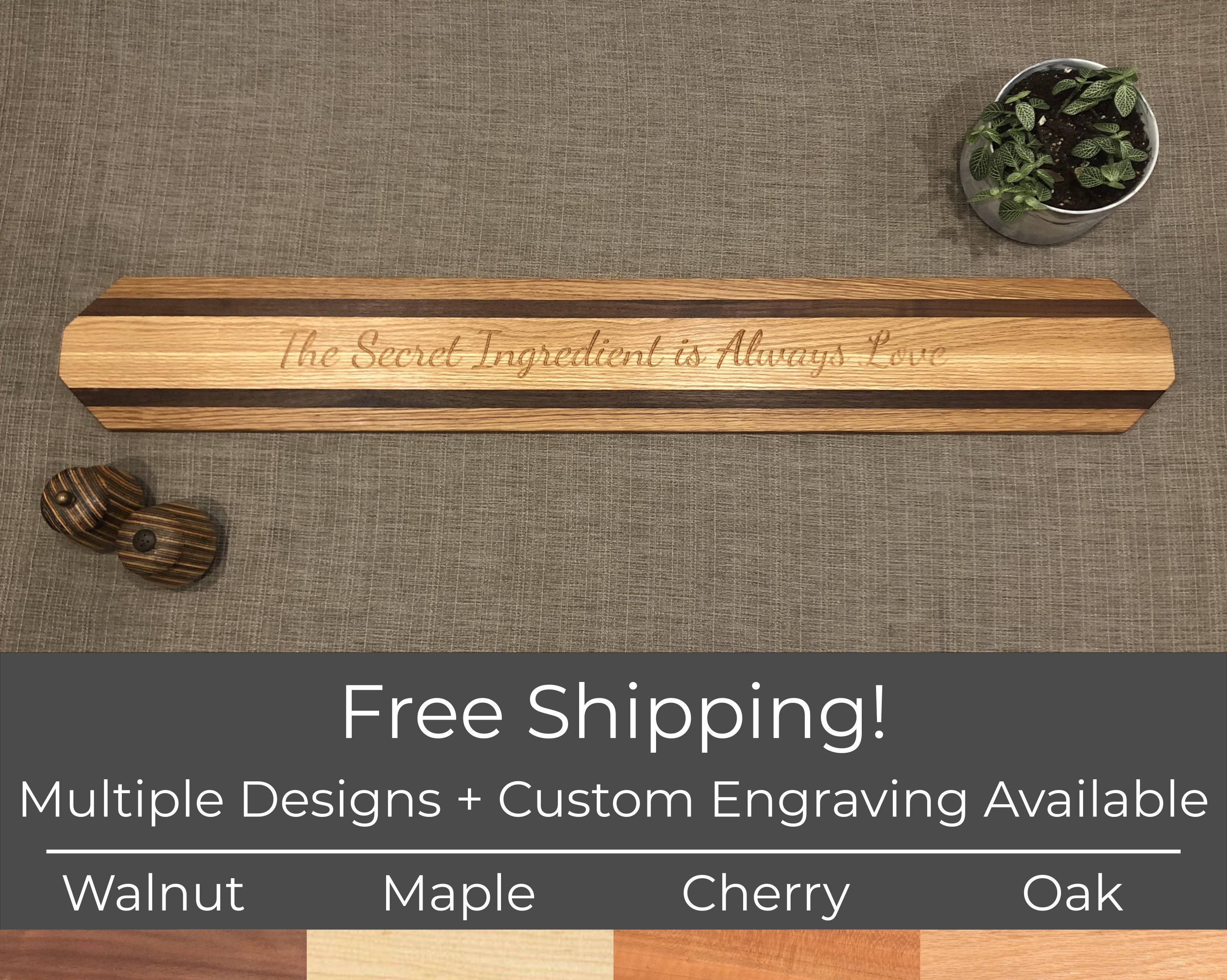 Personalized XL Wood Trivet Wooden Pot Rest Engraved Kitchen Decor XL ...