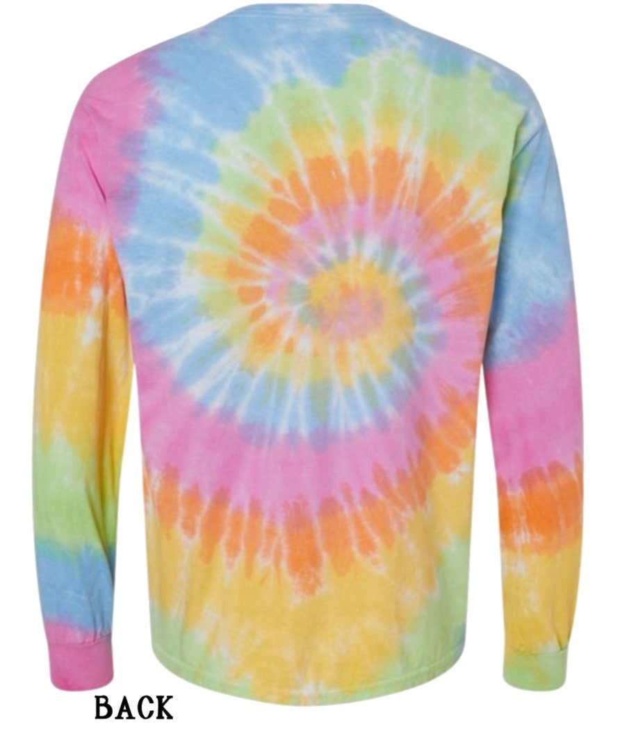 Life is Weird Tie Dye Drippy Smiley Long Sleeve T-shirt Gender Neutral ...