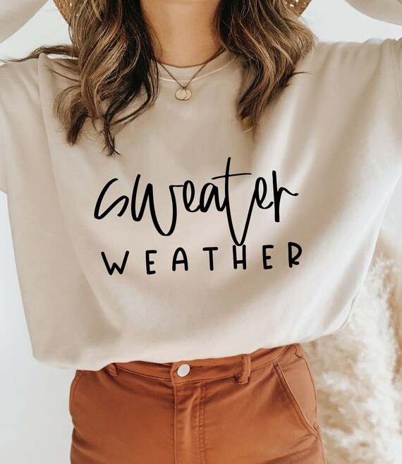 Fall Svg Png Dxf Sweater Weather Svg Autumn Cut File | Etsy