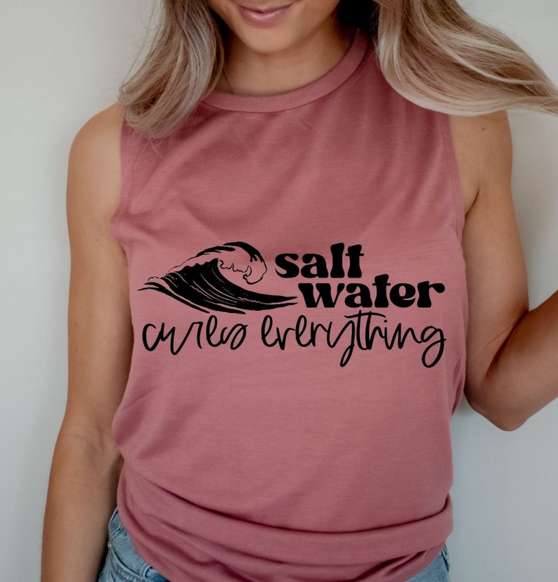 Beach Svg Png Dxf Salt Water Cures Everything Svg Vacation | Etsy