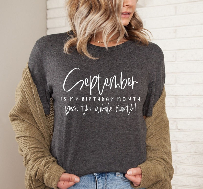 September Birthday Svg Dxf Png Cut Friendly File the Whole - Etsy