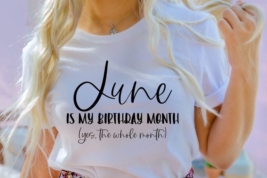 June Birthday Svg Dxf Png Cut Friendly File the Whole - Etsy