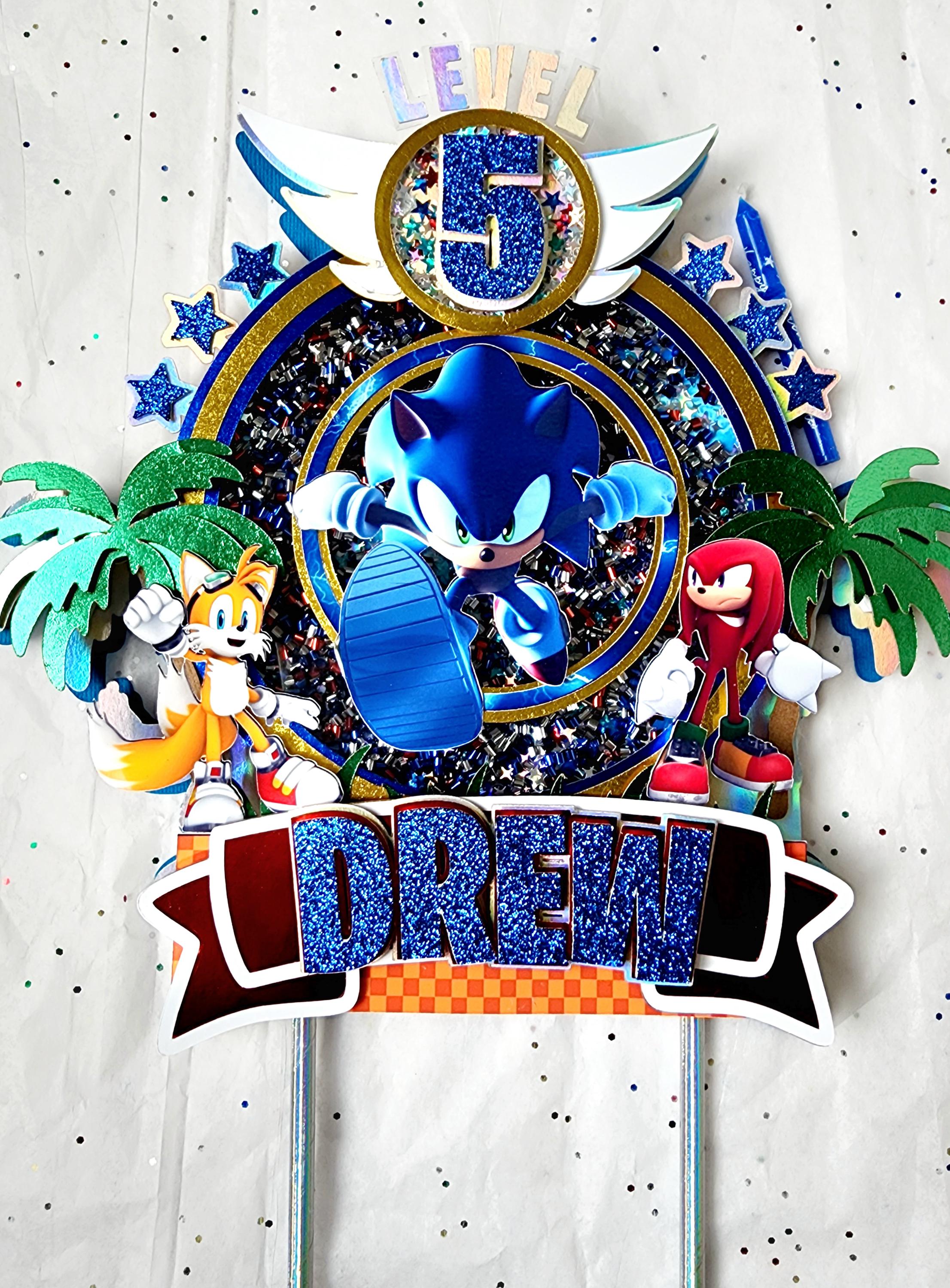 Sonic Cake Topper, Sonic The Hedgehog, Sonic und Tails, Sonic und ...