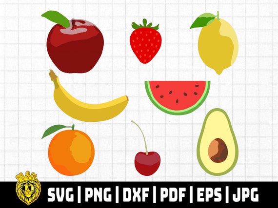 Fruit SVG Bundle Instant Digital Download SVG Cut Files - Etsy