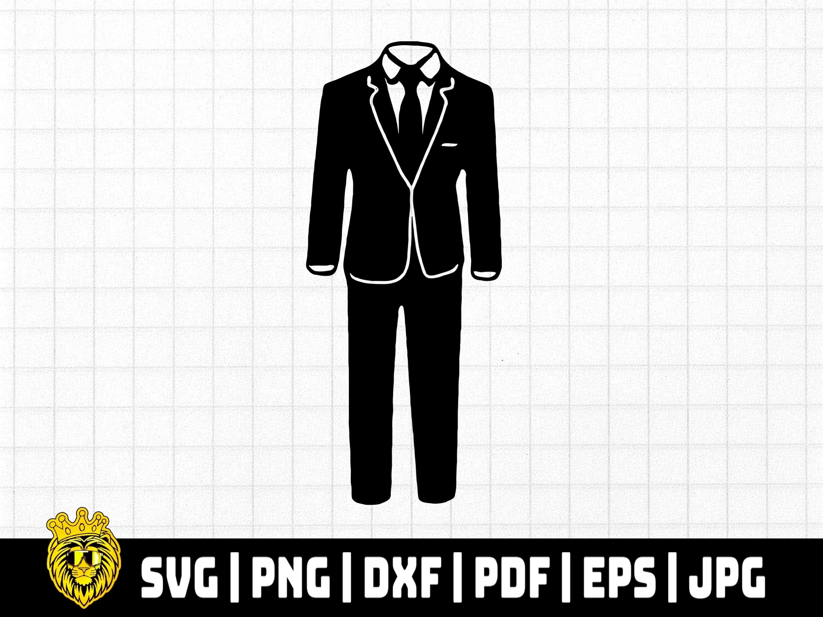 Suit Svg Instant Digital Download Svg Cut File Commercial Etsy