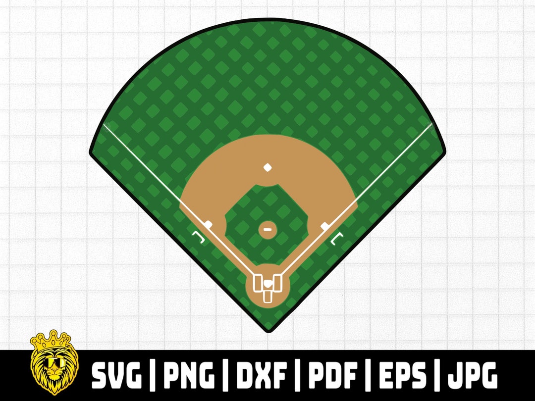 Baseball Field SVG, Instant Digital Download, SVG Cut File, Commercial ...