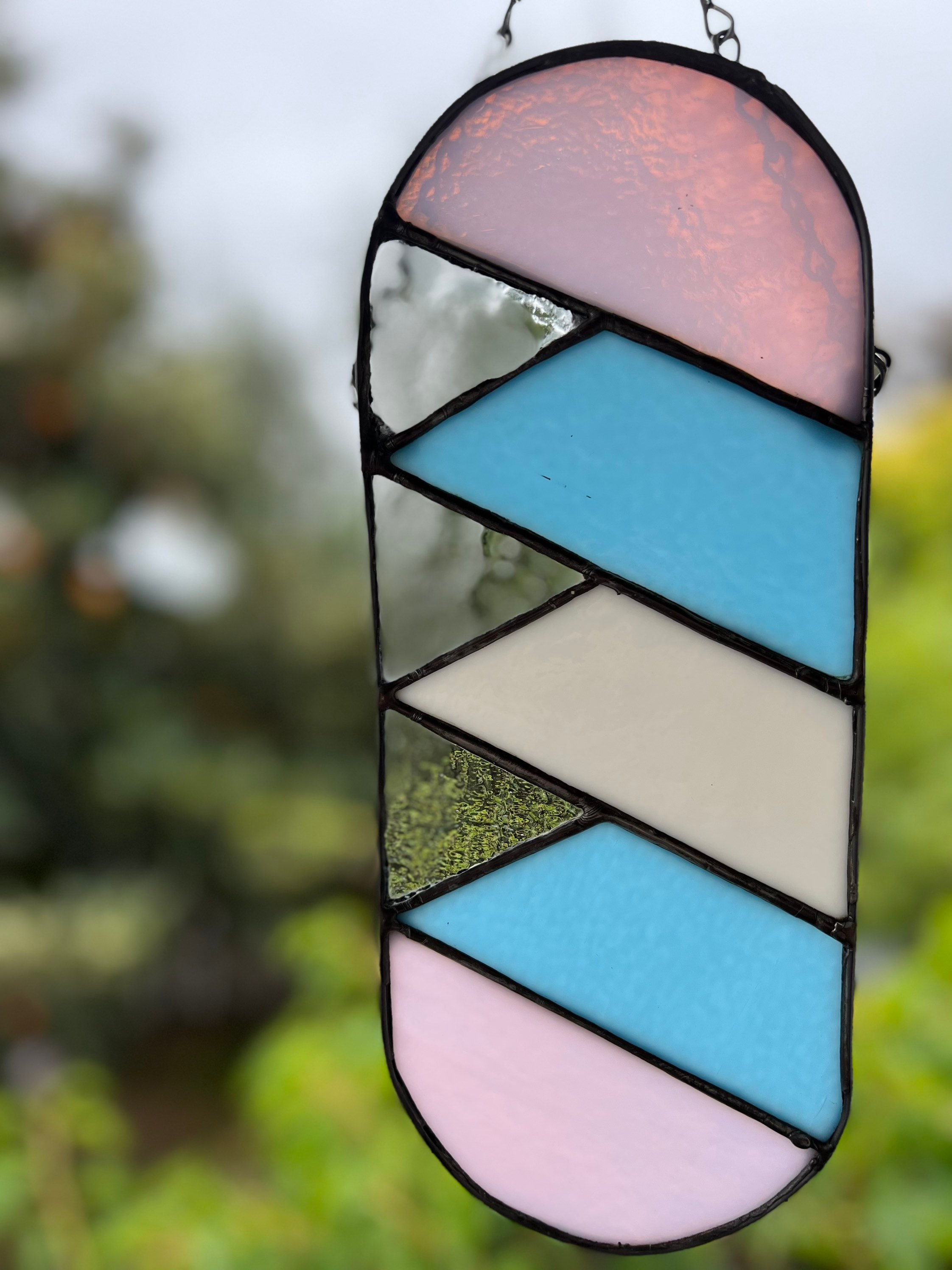 Stained Glass Trans Pride Flag - Etsy