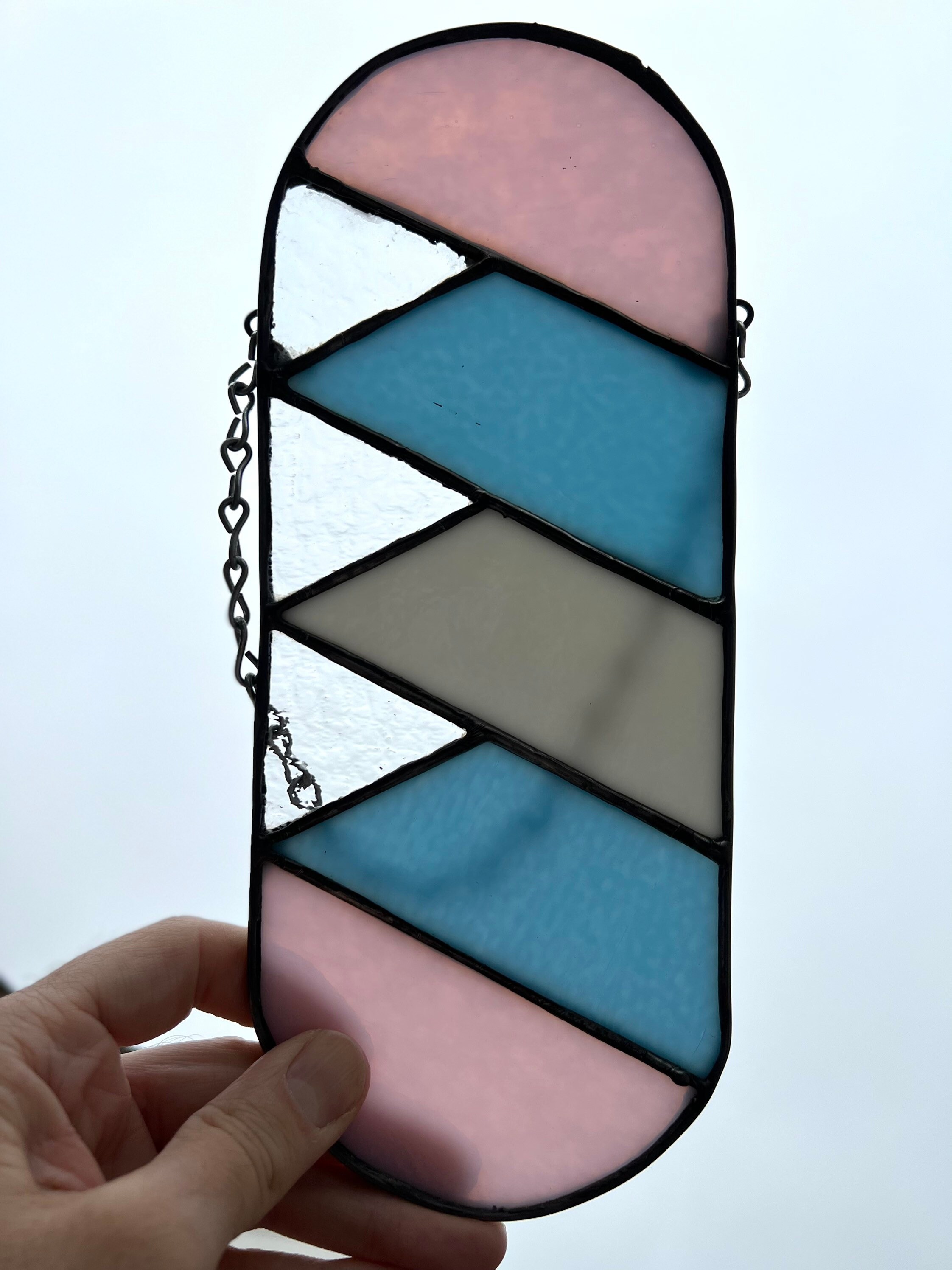Stained Glass Trans Pride Flag - Etsy