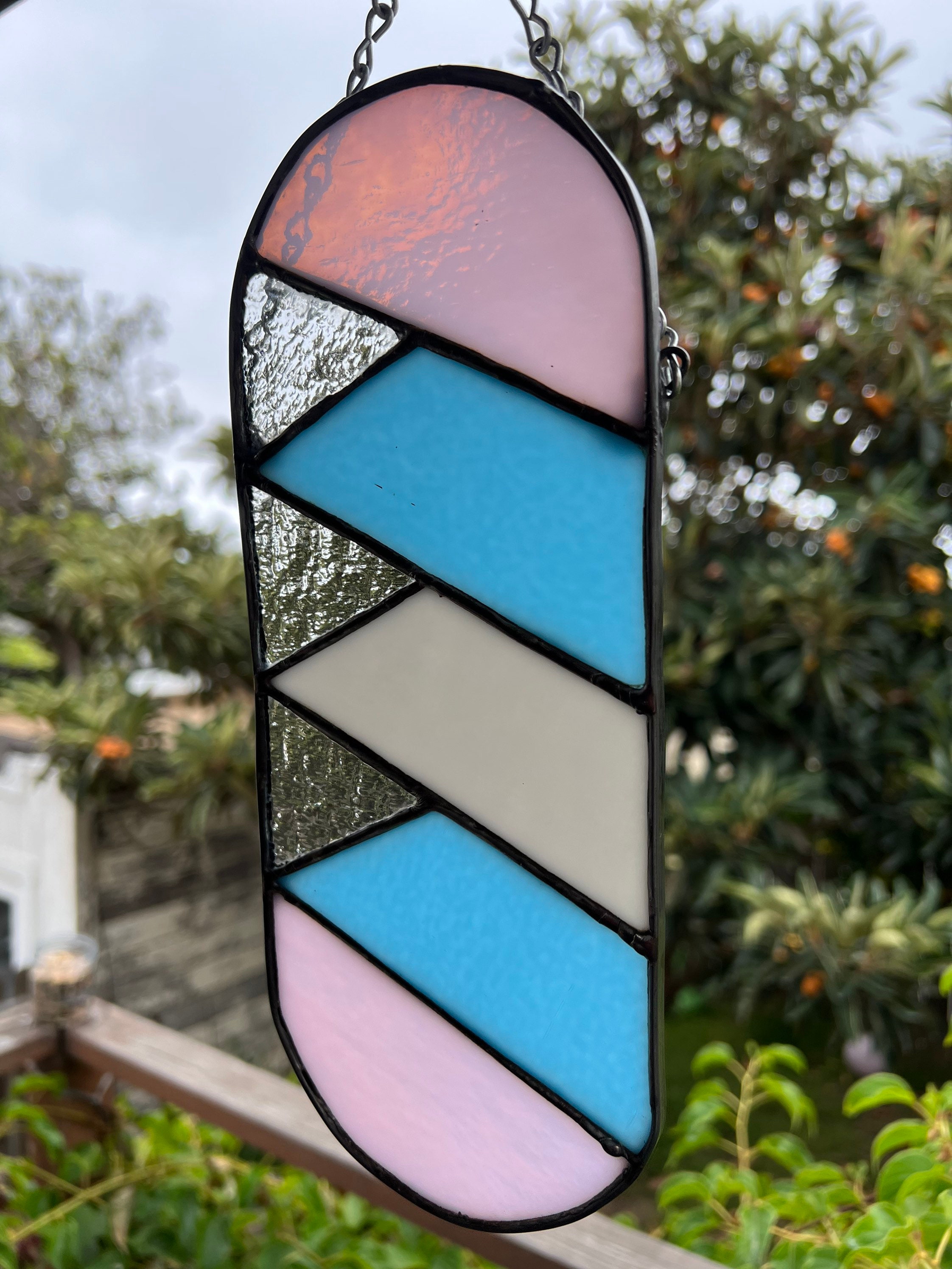Stained Glass Trans Pride Flag - Etsy