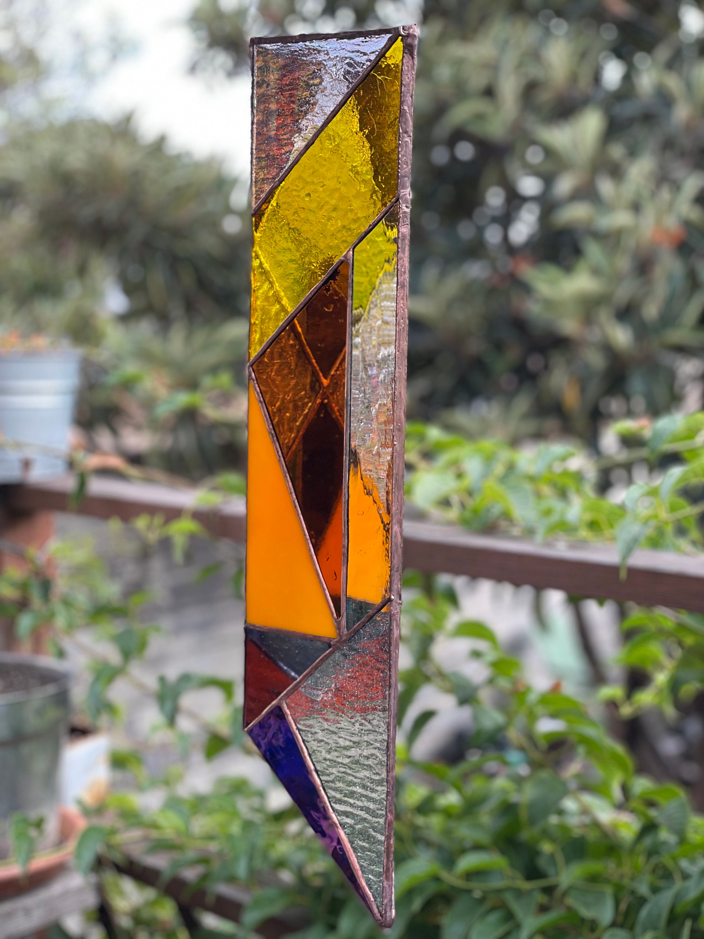Large Stained Glass Suncatcher — Arcadian Stained Glass