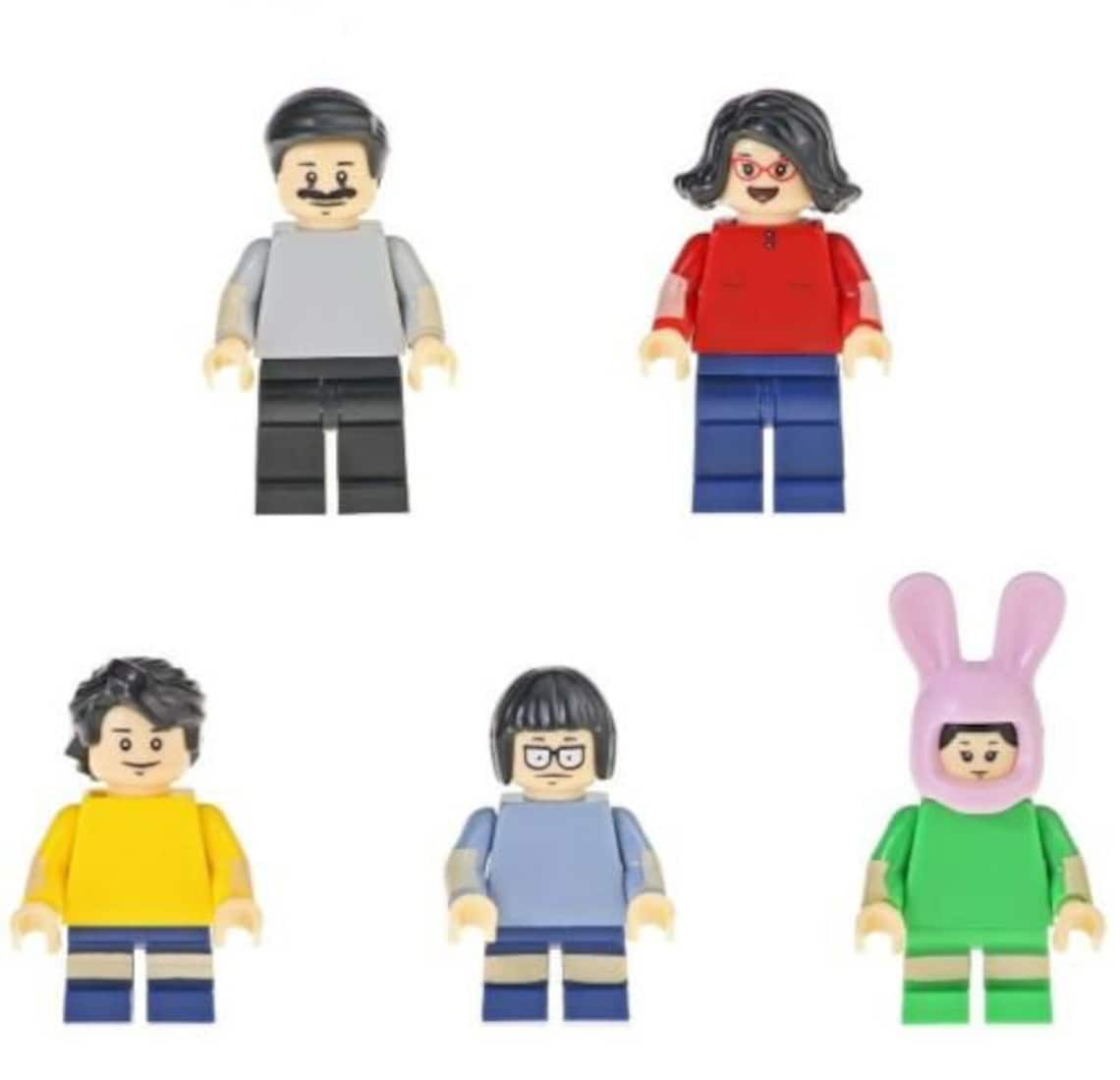 BOBS BURGERS Set Of 5 Figure Minifigure USA Seller Fits Legos | Etsy