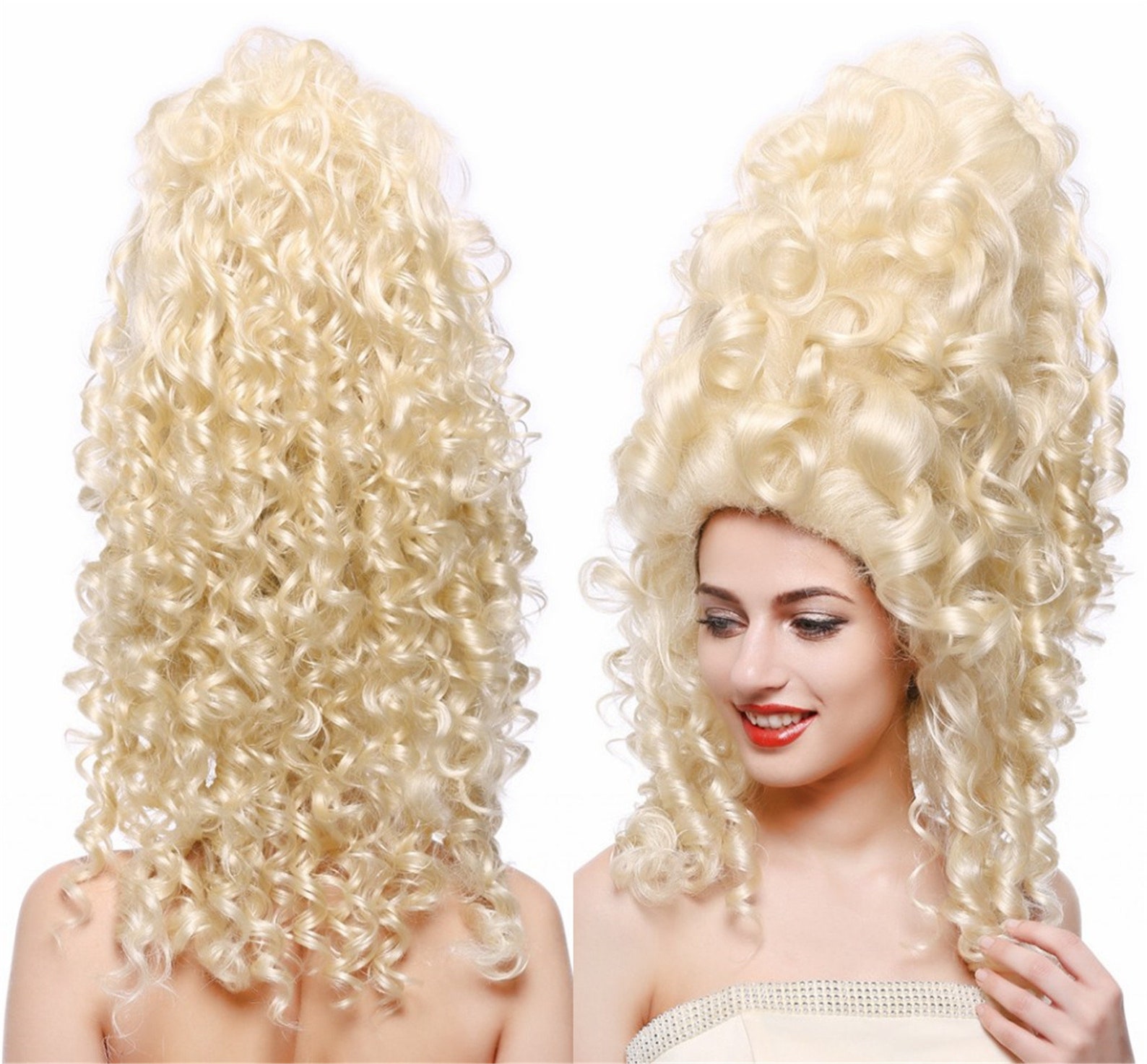 Queen Mary Wig Blonde Wig Victorian Renaissance Wig Curly Wig - Etsy UK