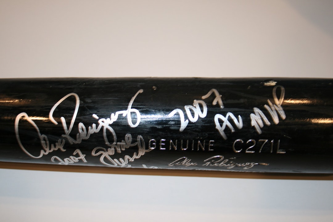 Alex Rodriguez Autographed "game Used" Baseball Bat With (3 ...