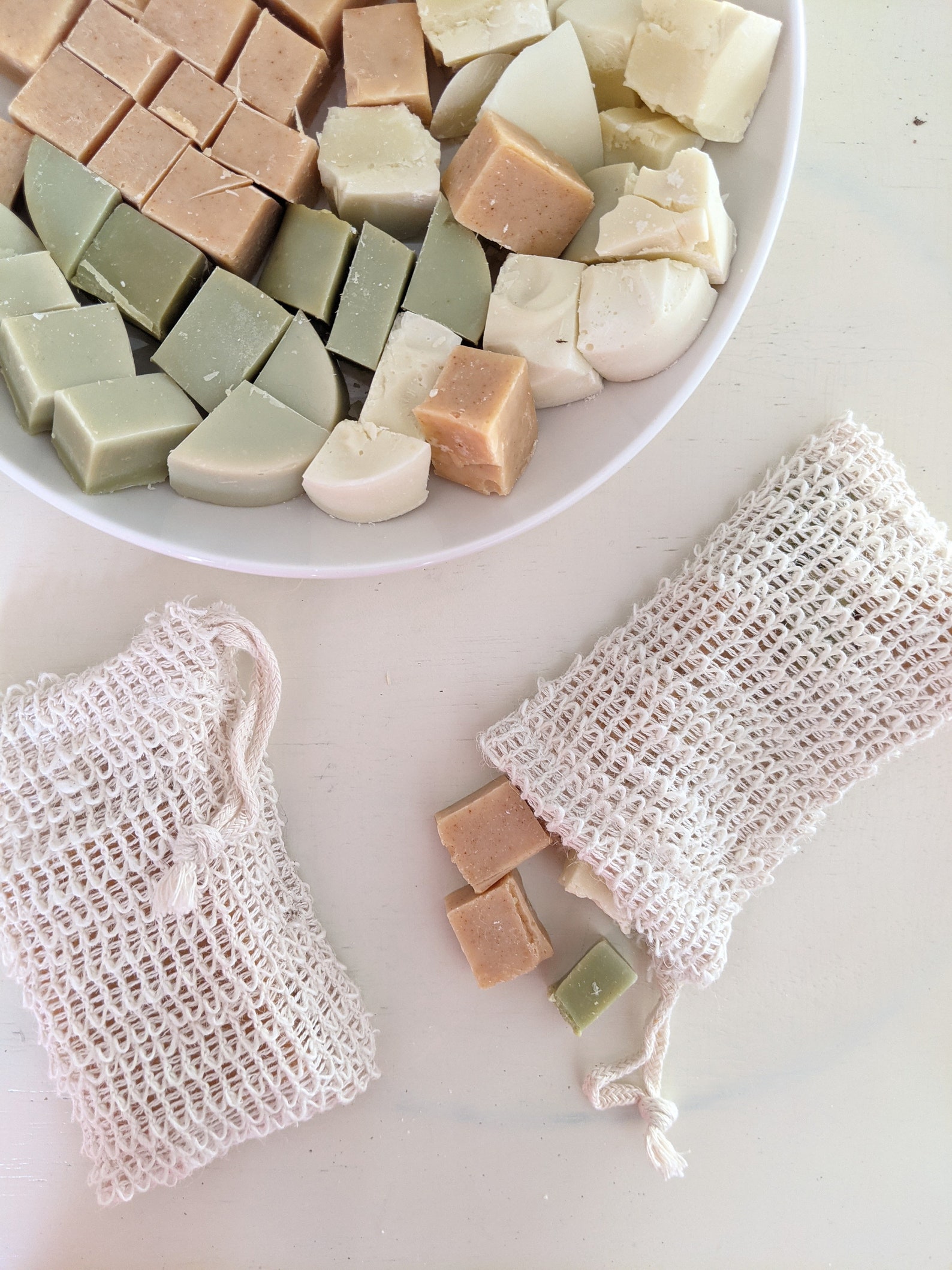 Exfoliating Soap Pouch Natural Loofah Soapy Loofah Low Etsy
