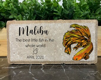 Betta Fish Memorial Stone - Etsy