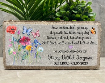 Custom Memorial Stone, Indoor/outdoor Use, Remembrance Stone for Home ...
