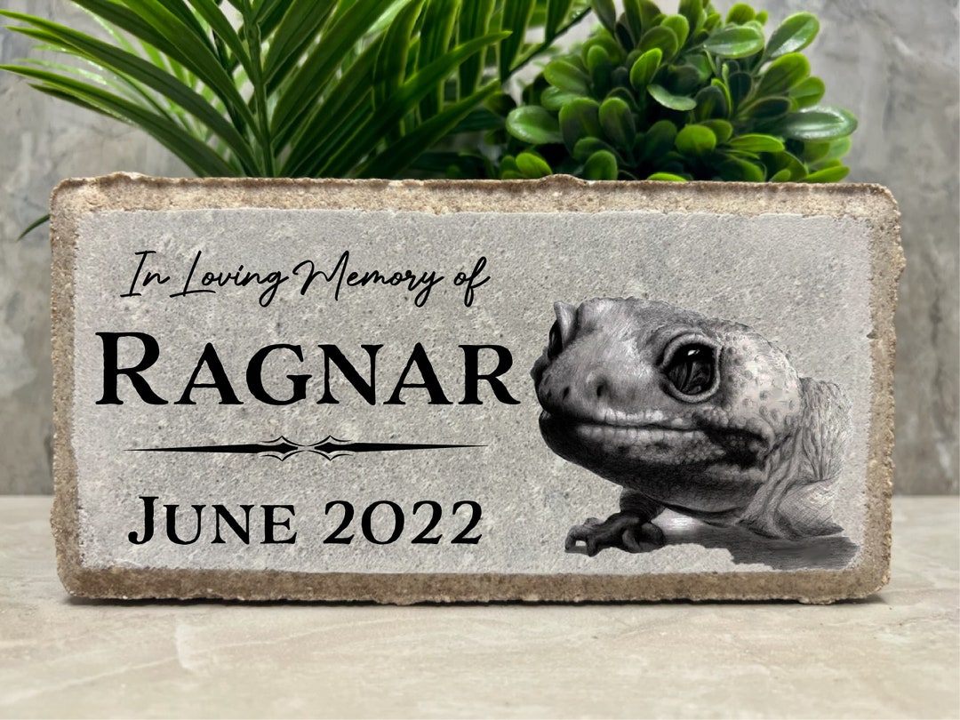 Lizard Pet Loss Memorial. Gecko. Leopard Gecko. Reptile. 8x4 ...