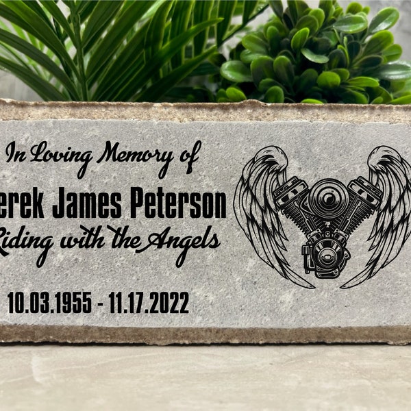 Motorcycle Headstones for Cemetery - Etsy