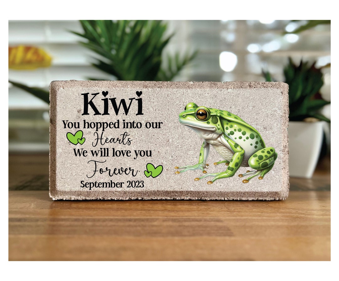 Personalized Frog Memorial Stone: Amphibian Remembrance Gift - Etsy