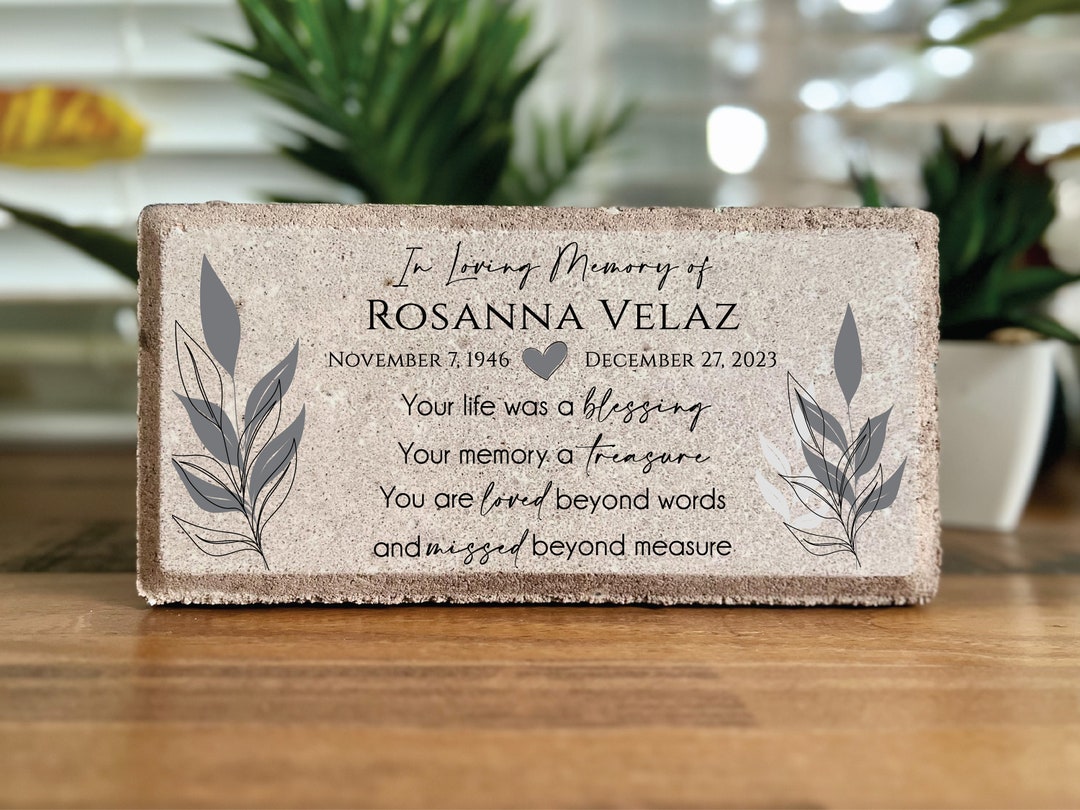 Memorial Gift. Family Loss Memorial. Mom. Grandma. Dad. Grandpa. 8x4 ...
