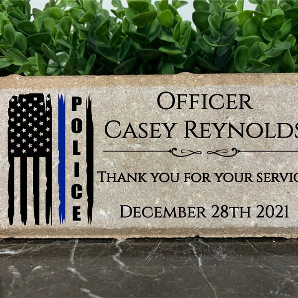 Memorial Stone for Police Officer - Etsy