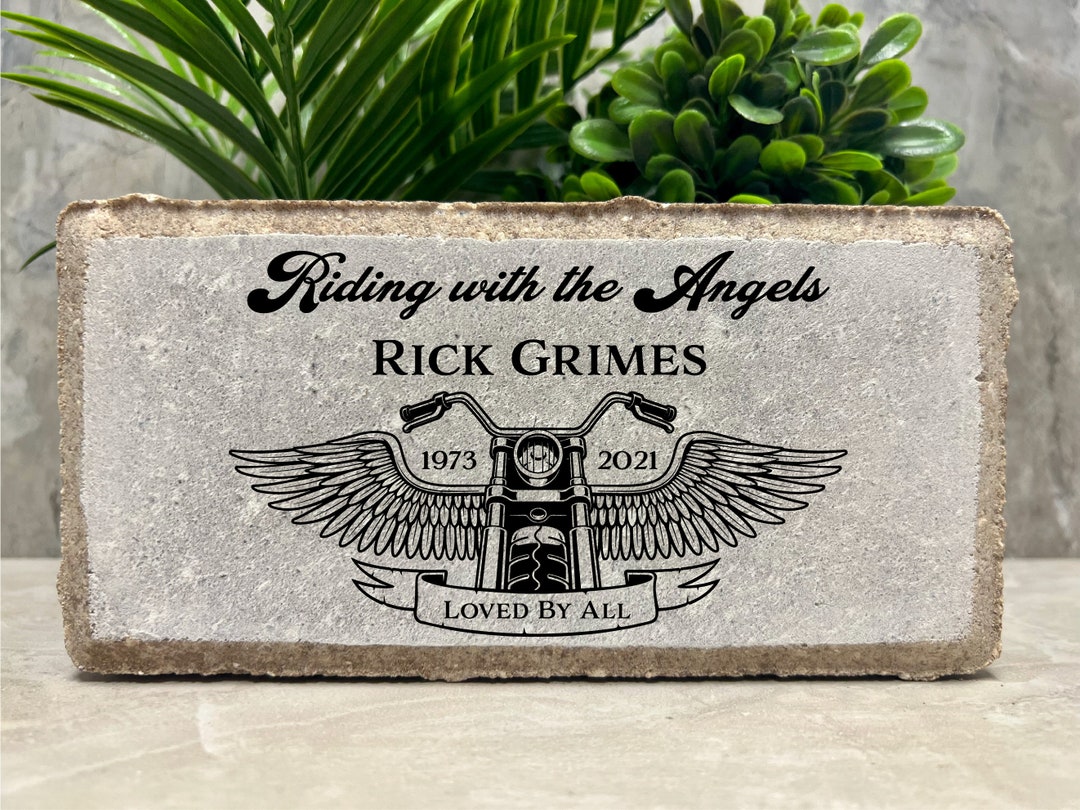 Personalized Motorcycle Memorial Stone: Sympathy Gift, Biker Loss - Etsy