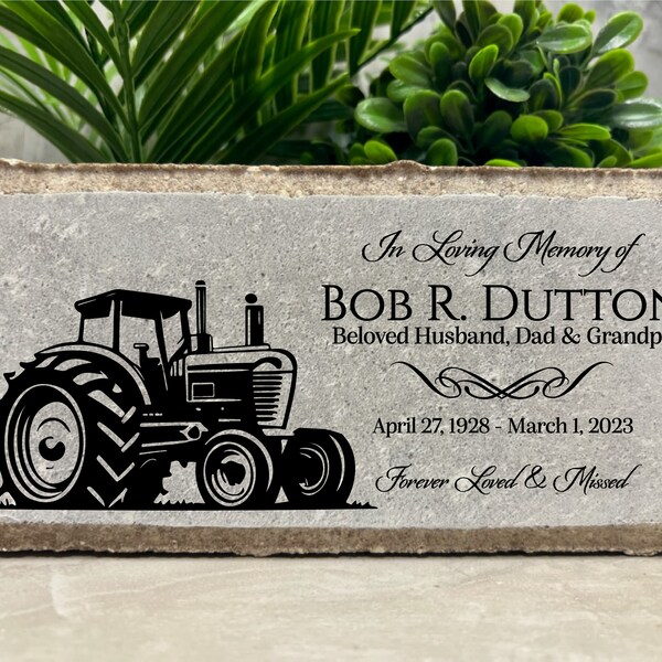 Dad Tractor Memorial - Etsy