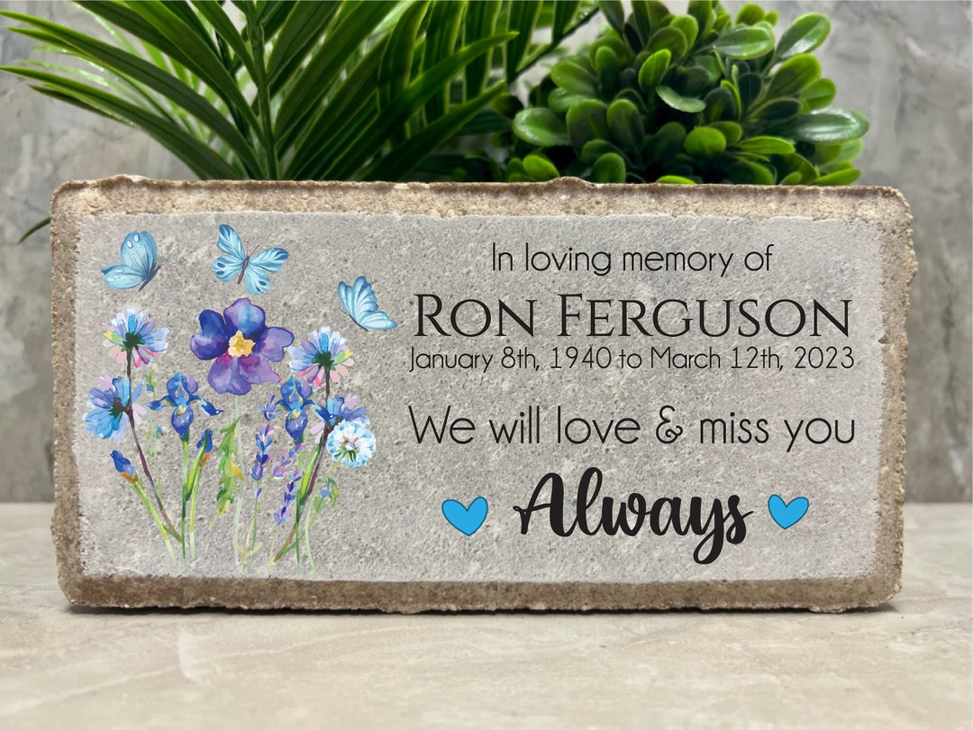 Memorial Stone. Family Loss Mom. Dad. Grandparents 8x4 PERSONALIZED ...
