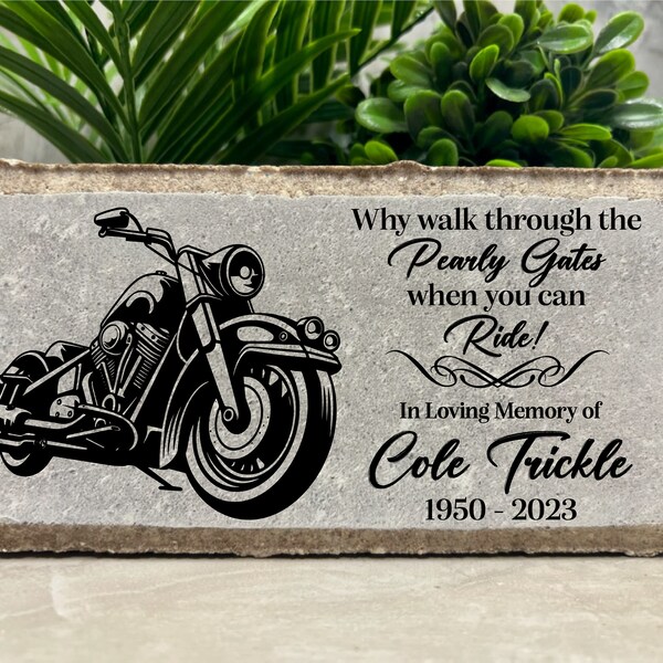 Motorcycle Memorial - Etsy