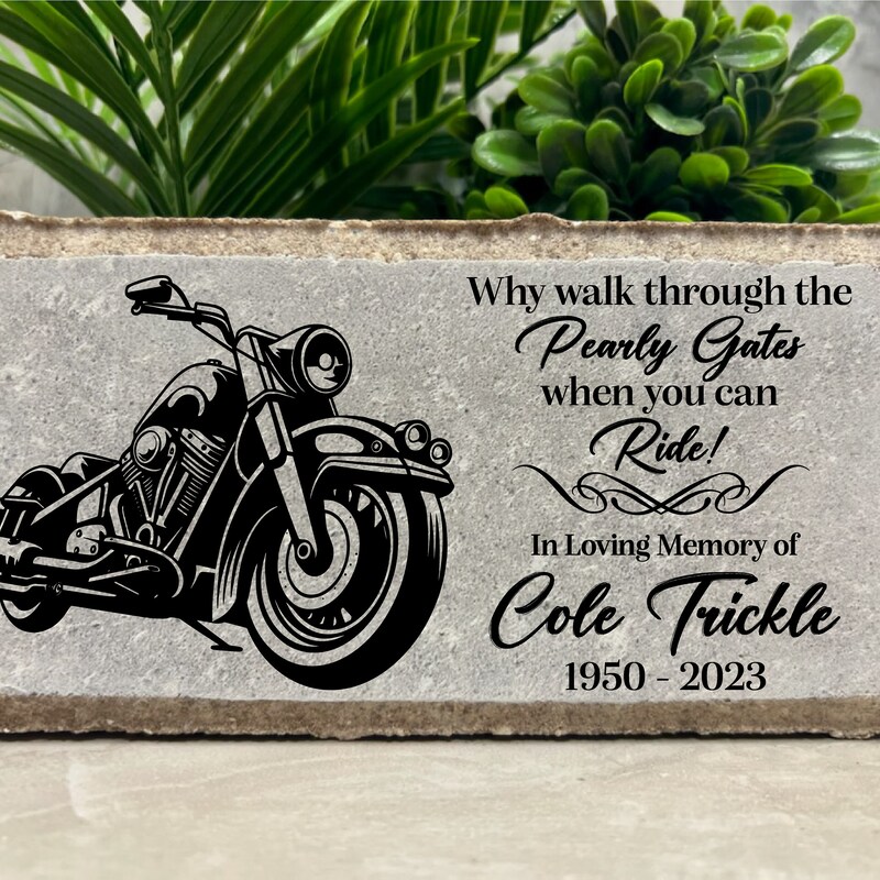 Motorcycle Memorial - Etsy