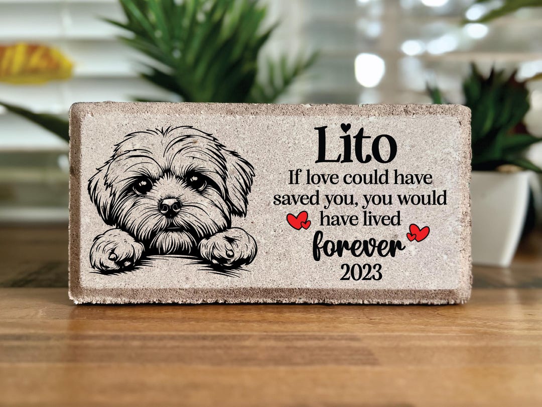 Personalized Maltese Dog Memorial Stone - Pet Loss Sympathy Gift - Etsy