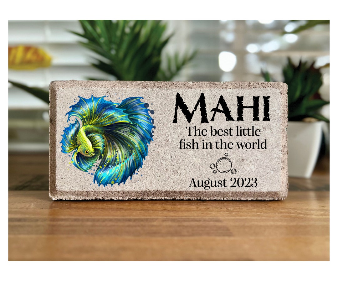 Memorial Stone. Betta Fish. Siamese Fighting Fish. Personalized Fish ...