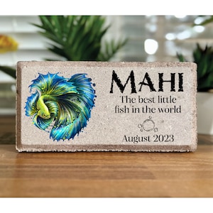 Memorial Stone. Betta Fish. Siamese Fighting Fish. Personalized Fish ...
