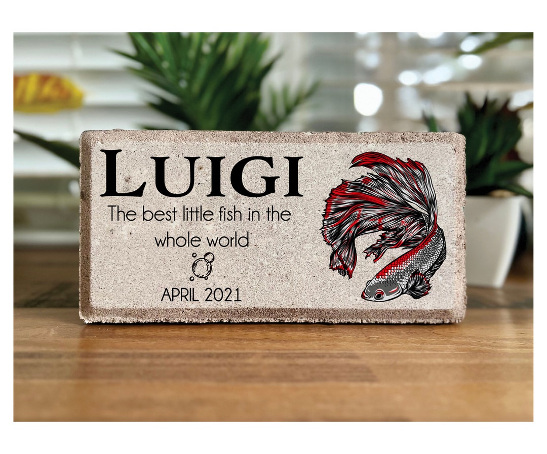 Memorial Stone. Betta Fish. Siamese Fighting Fish. Personalized Fish ...