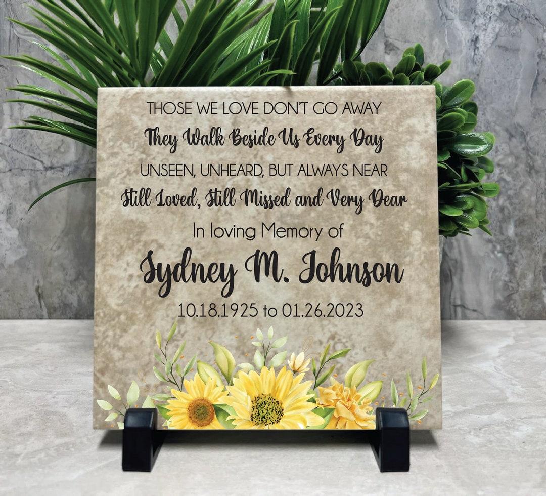 Personalized Marble Memorial Stone: Sympathy Gift (6x6) - Etsy