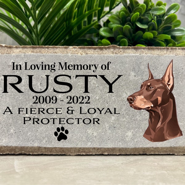 Doberman Memorial - Etsy