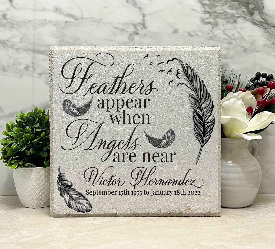 Memorial Stone. 12x12 Family Loss Stone. Mom. Dad. Husband. - Etsy