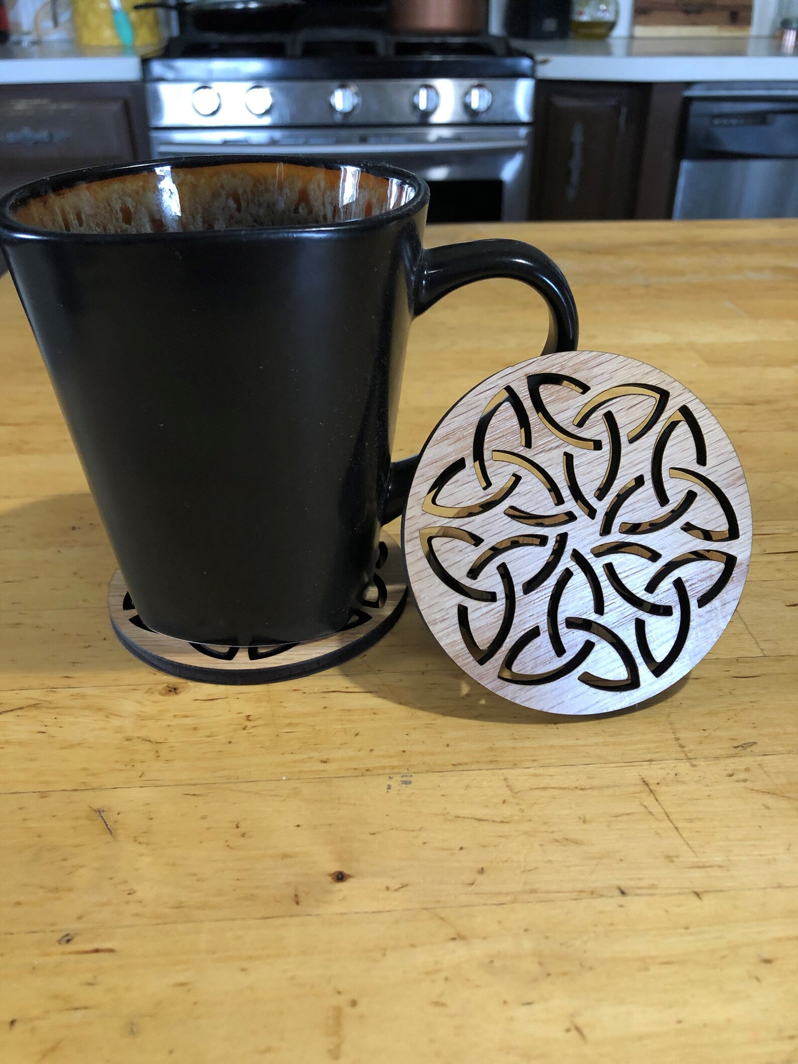 Irish Coaster, Celtic Trinity Cut Out,wooden Coaster, Irish Pub ...