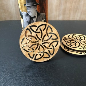 Irish Coaster, Celtic Trinity Cut Out,wooden Coaster, Irish Pub ...