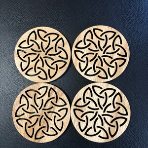Irish Coaster, Celtic Trinity Cut Out,wooden Coaster, Irish Pub ...