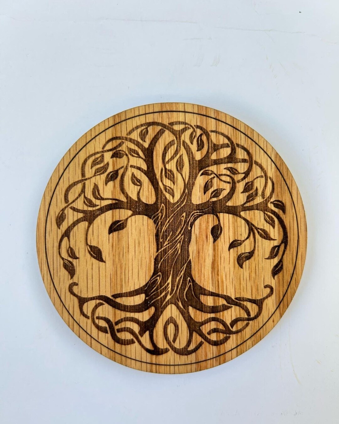 Tree of Life Coaster, Handmade Name Coaster - Etsy