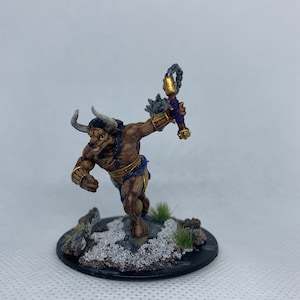 Hand Painted Minotaur - Etsy