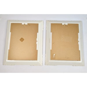 Vintage 1960s/70s Pair of Plastic Frame Cardboard Art Prints Ladies ...