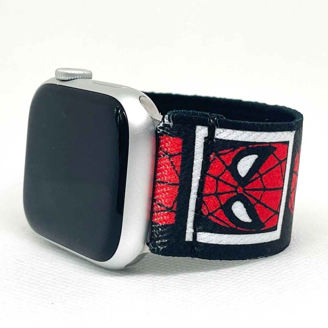 Spider-Man Elastic Watch Band for Amazfit, Apple, Fitbit, Fossil, Gabb ...