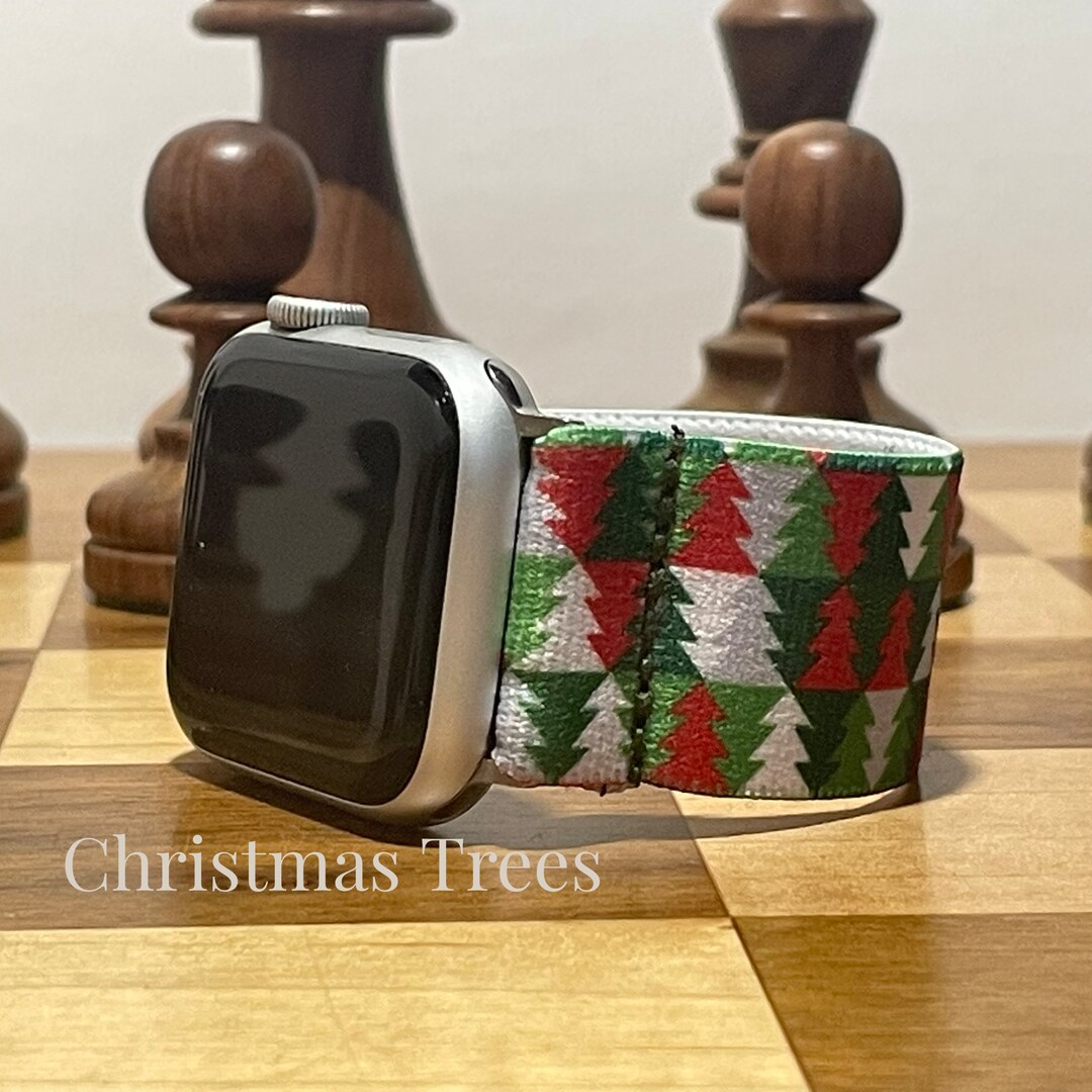 Christmas Trees Elastic Watch Band for Any Smartwatch Model | Choose ...