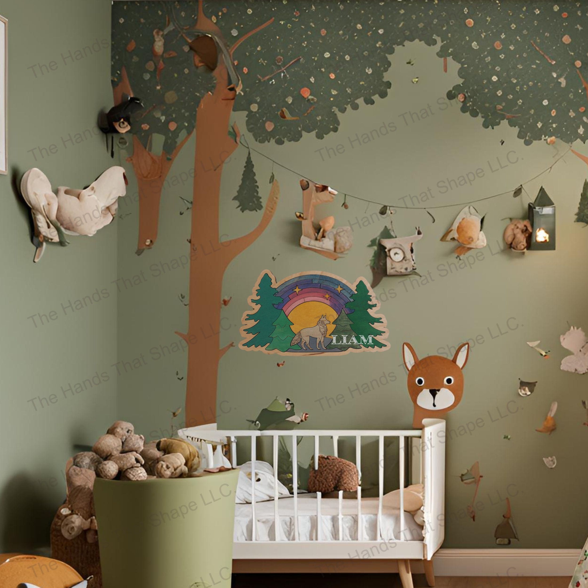 Wolf SVG File, Woodland Animal Art, Wood Inlay Art, Laser Cut Pattern ...